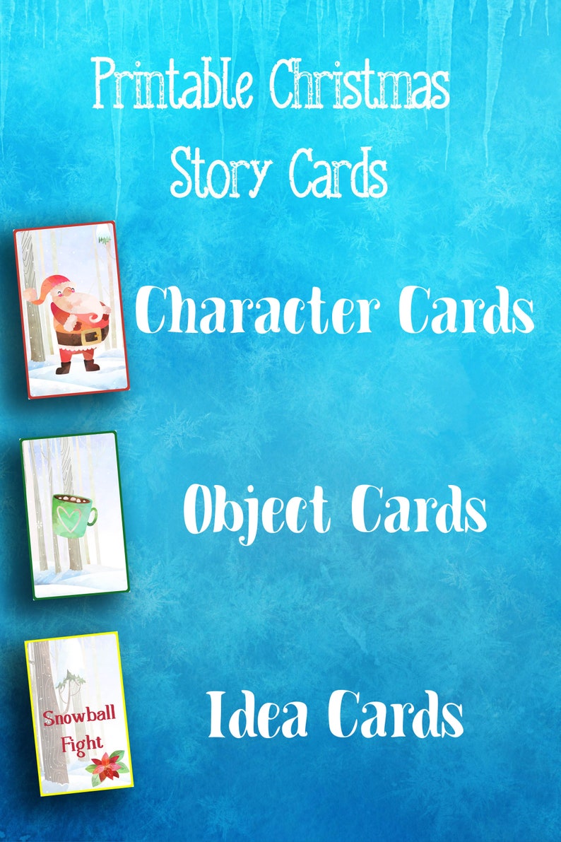 Printable Christmas Story Cards | 30 Cards | Holiday Game ...
