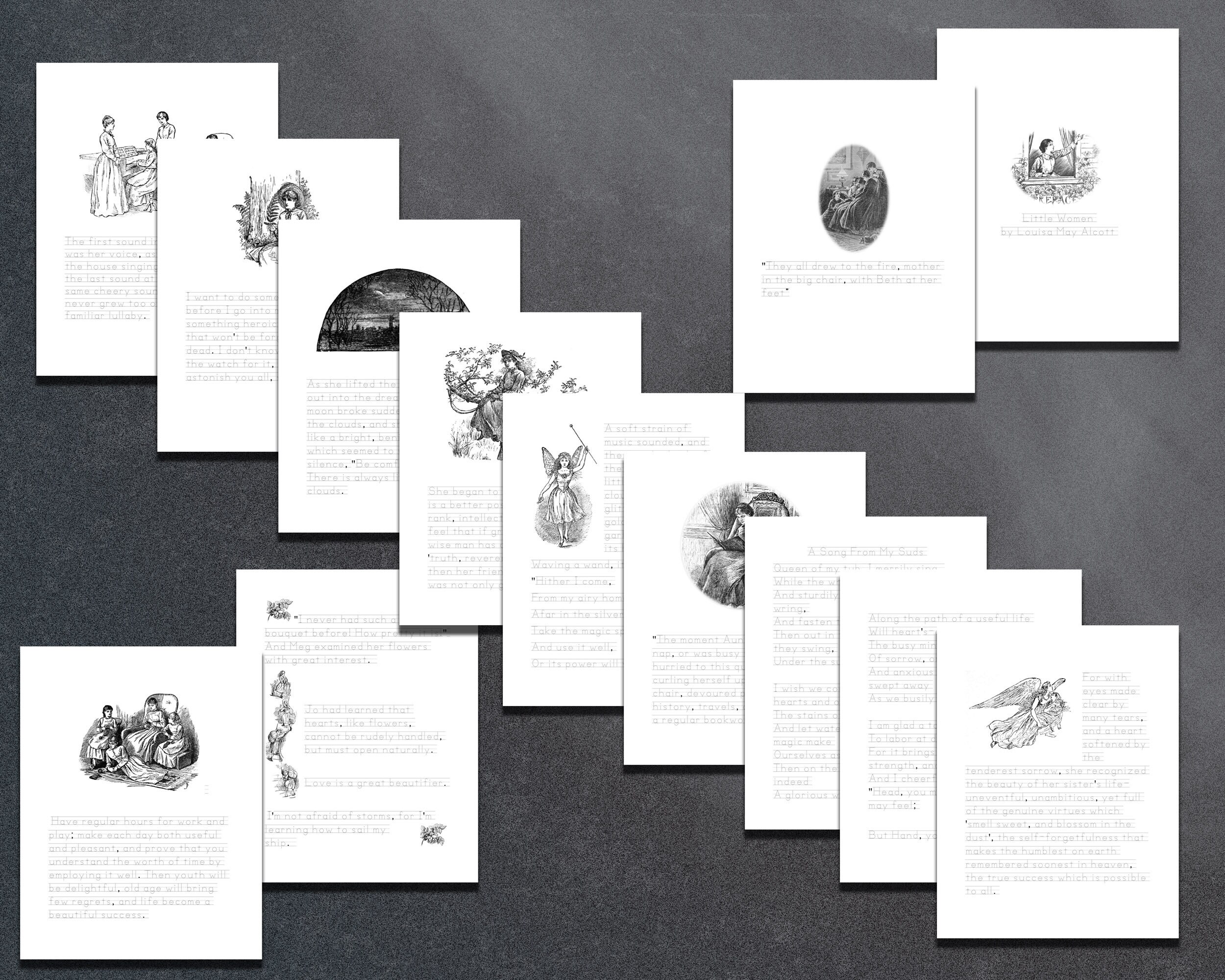 Little Women Handwriting Printable | Trace Letters | Homeschooling ...