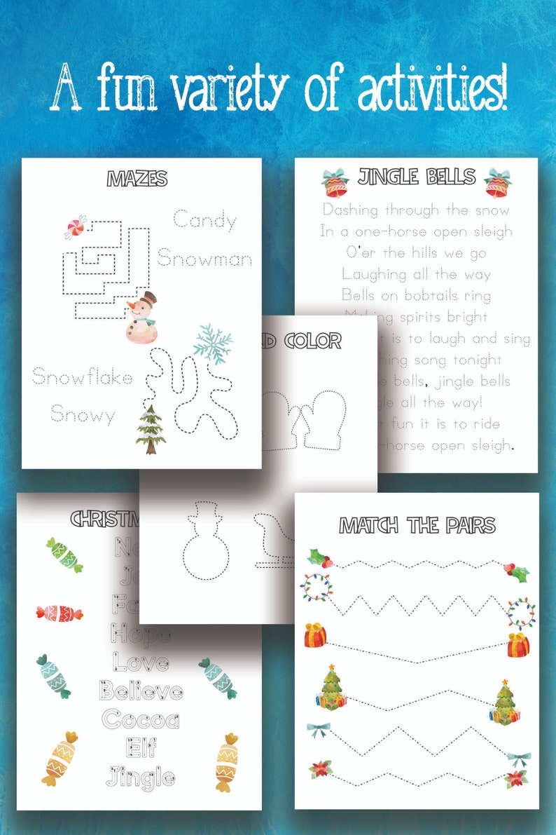 Christmas Bundle | Holiday Workbooks | Story Cards, Printable Ornaments ...