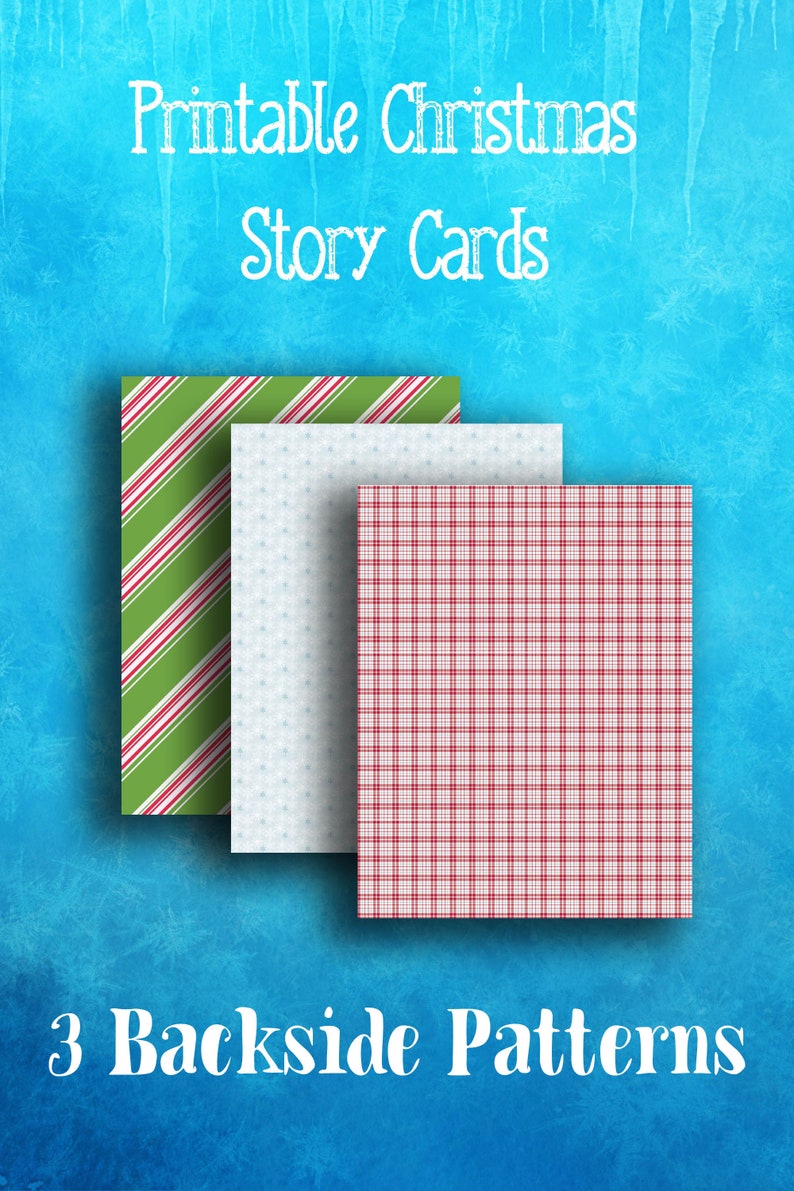 Printable Christmas Story Cards | 30 Cards | Holiday Game ...