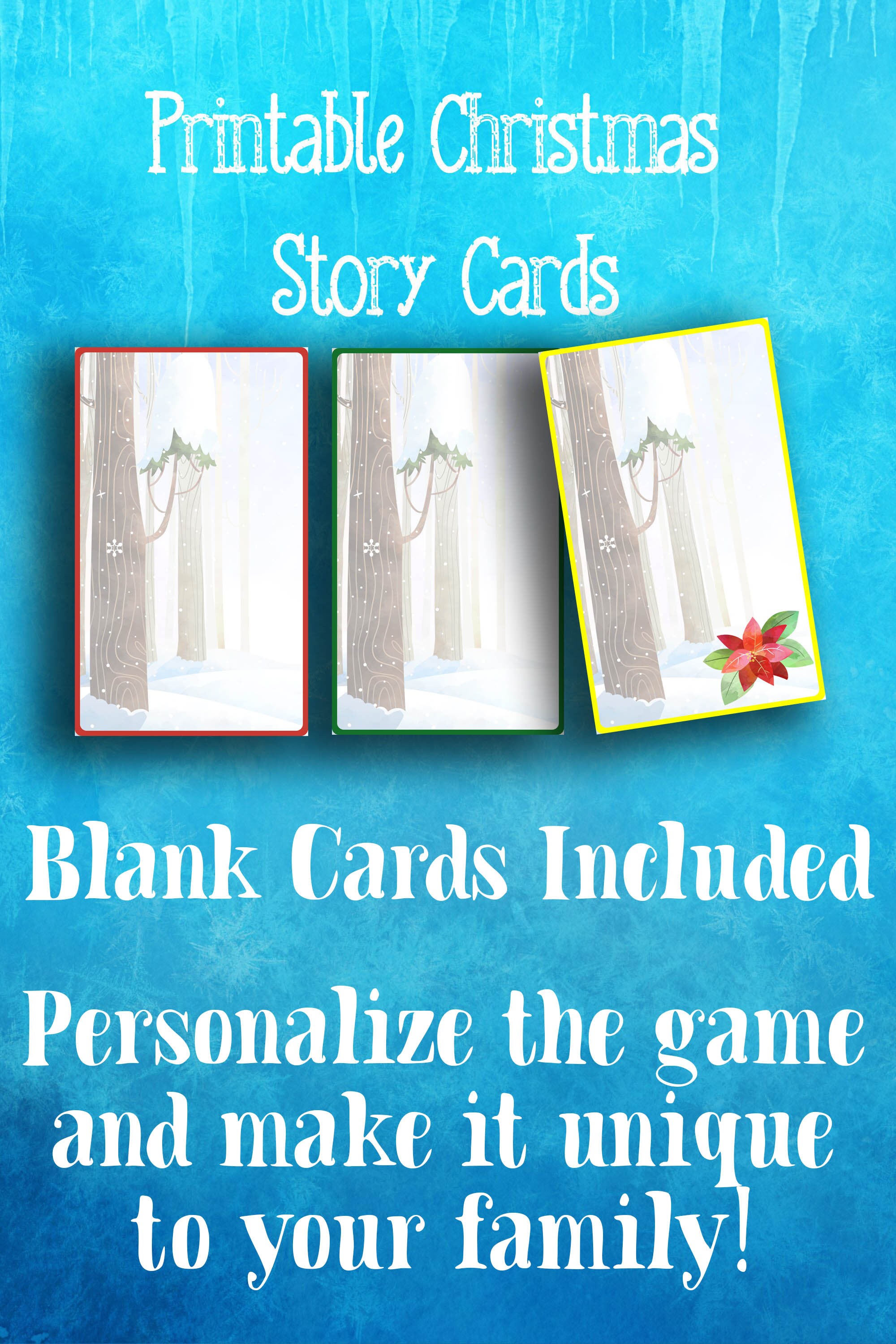 Printable Christmas Story Cards | 30 Cards | Holiday Game ...