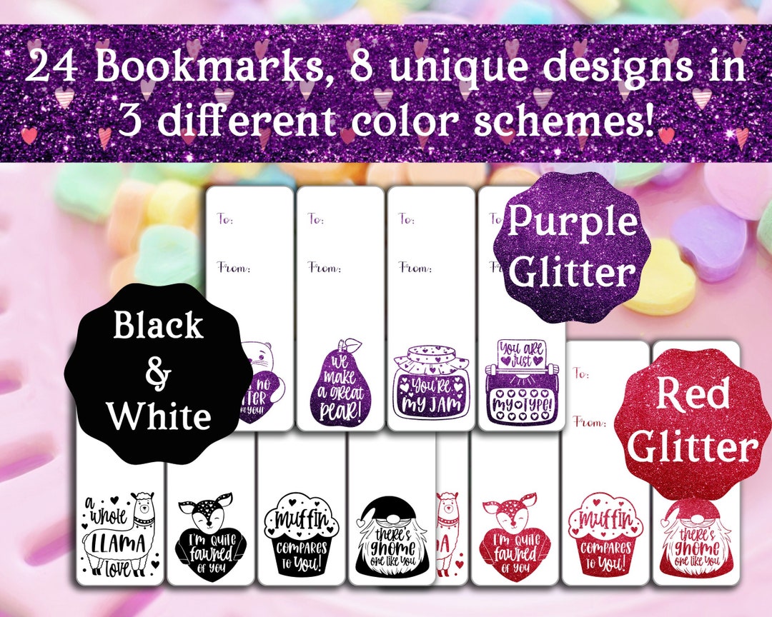 Valentine's Bookmarks for Kids | Cute and Fun Sayings | Printable ...