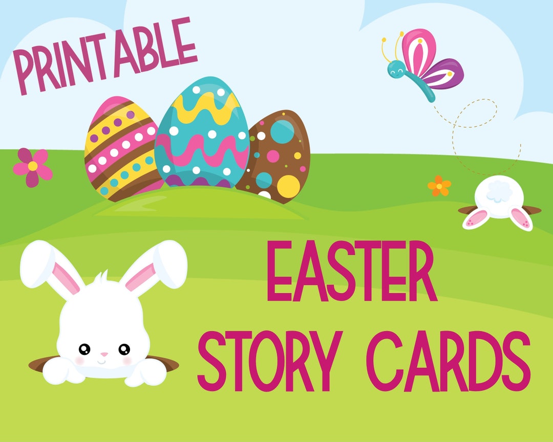 Printable Easter Story Cards 48 Cards Holiday Game Downloadable Easter ...