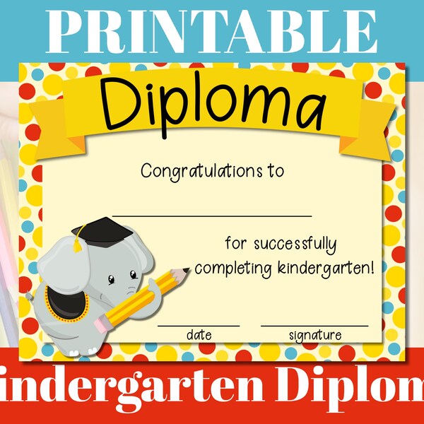 Cute Certificate of Completion - Etsy
