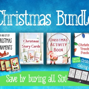 Christmas Bundle | Holiday Workbooks | Story Cards, Printable Ornaments ...