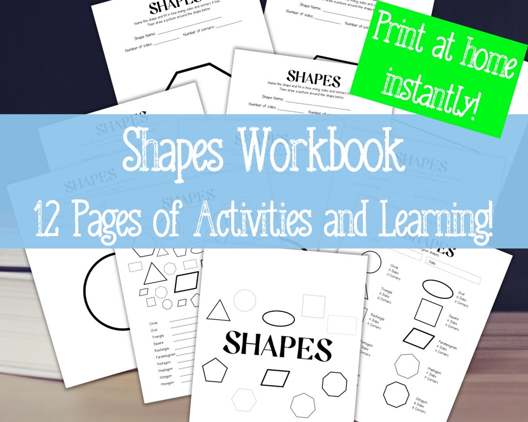 Learning Shapes Packet | Printable Preschool Worksheets | Shape ...