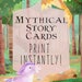 Printable Fantasy Story Cards 18 Cards Imaginative Game - Etsy