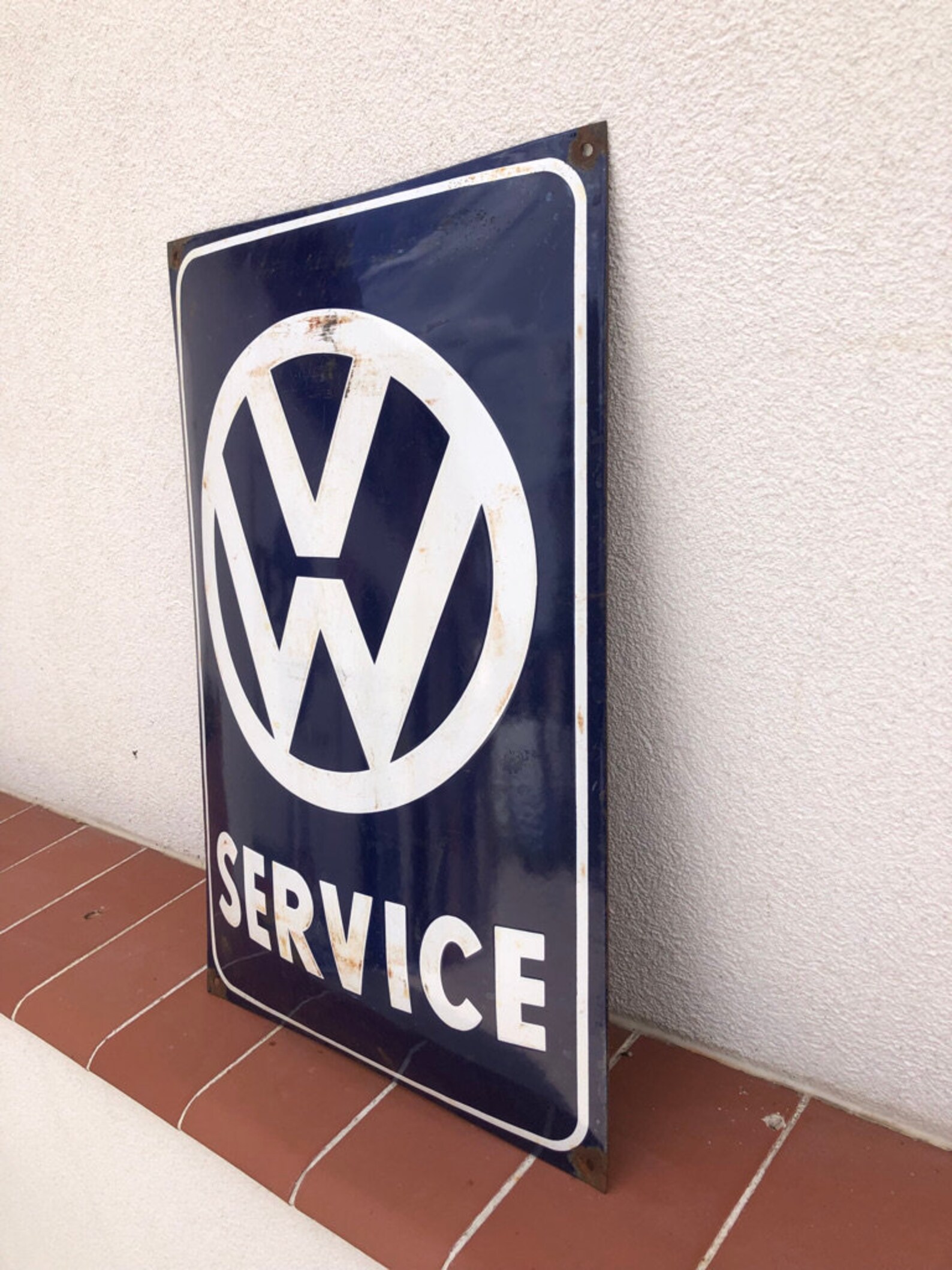 Old VW Volkswagen Service Enamel Sign Large | Etsy