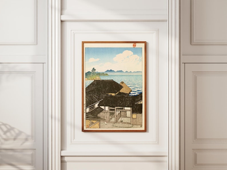 Kawase Hasui Woodblock Print | Japanese Landscape Ukiyo-e Art Poster ...