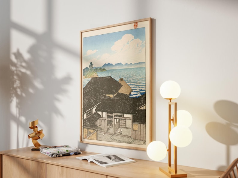Kawase Hasui Woodblock Print | Japanese Landscape Ukiyo-e Art Poster ...