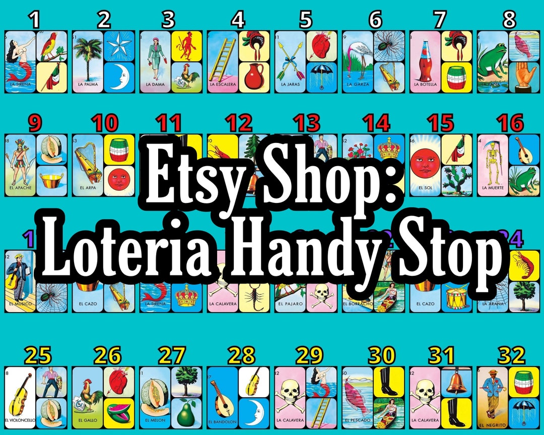 Mexican Loteria Board as Digital Download - Etsy