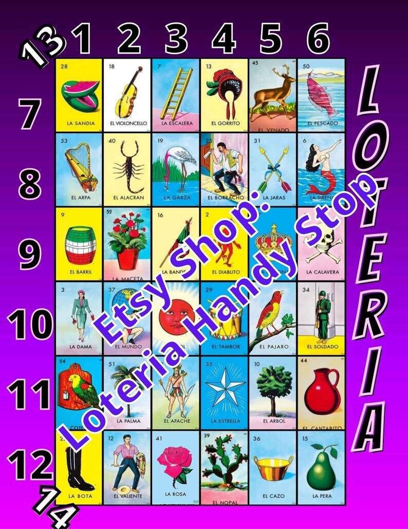 Loteria Line Board Games to Play Online - Etsy