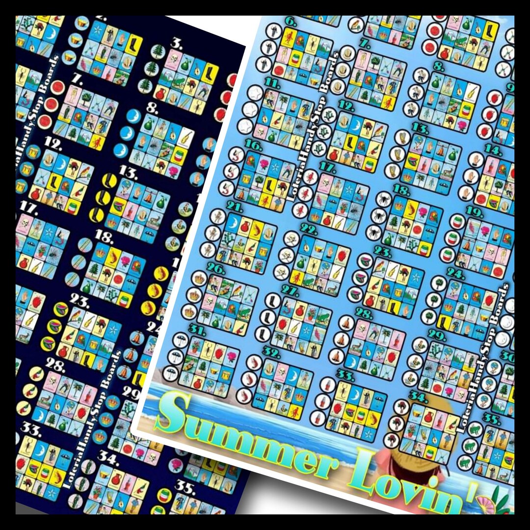 35 Numbers Triplets Loteria Board Games to Play Online - Etsy