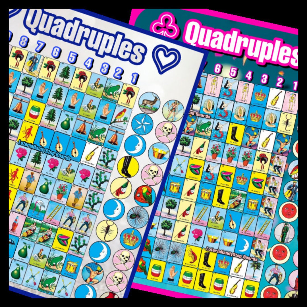 Shuffle Loteria Line Board 20 Numbers With 2 Free Lines - Etsy