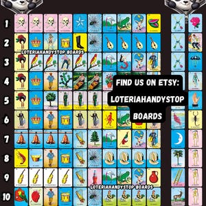 20 Lines Quadruples Loteria Online Board Games With 2 Free Lines - Etsy