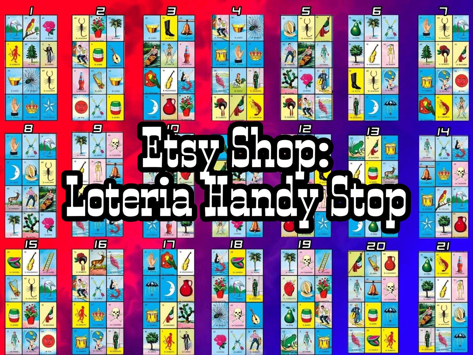 Mexican Loteria Board Original Loteria Game Cards | Etsy