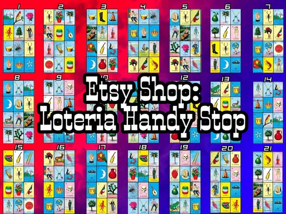 Mexican Loteria Board Original Loteria Game Cards | Etsy