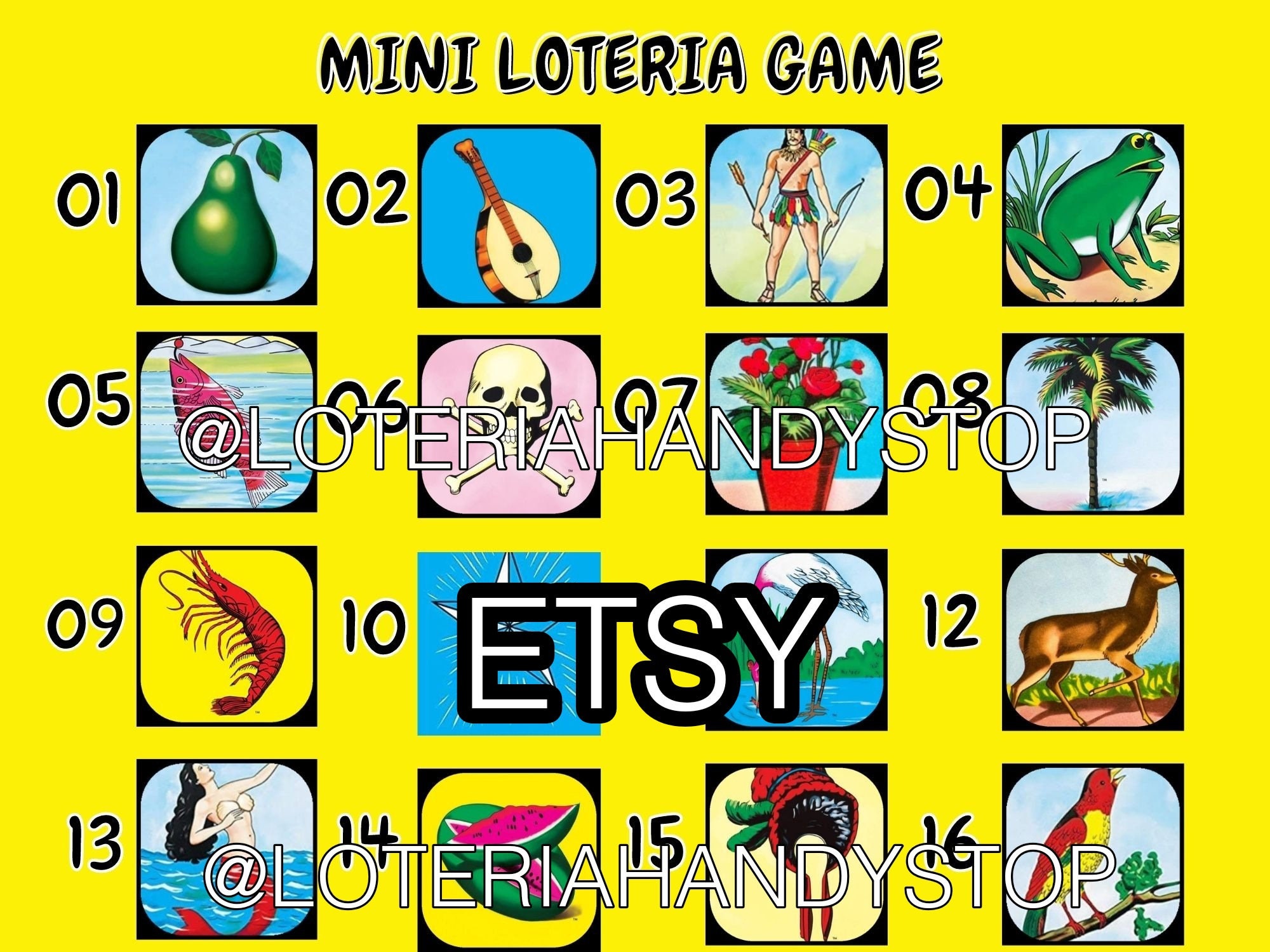 Loteria Mini Game to Close Big Games - Etsy