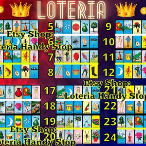 Custom Loteria Board, Mexican Loteria Game, Loteria Characters - Etsy