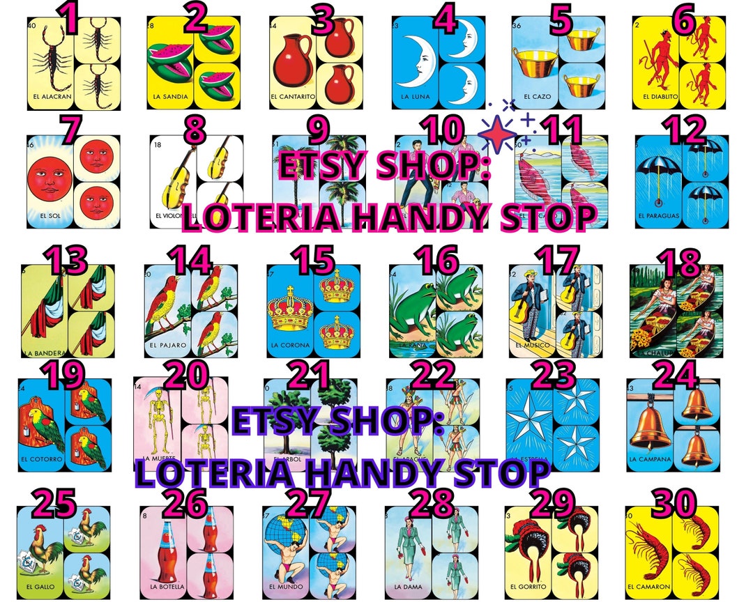 Shuffle Triplets Loteria Game Board - Etsy