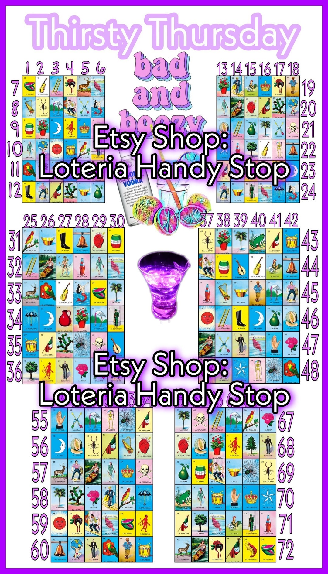 Custom Loteria Boards Big Money Games - Etsy