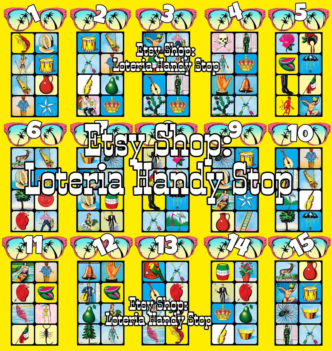 Loteria Boards Online for Games to Play - Etsy