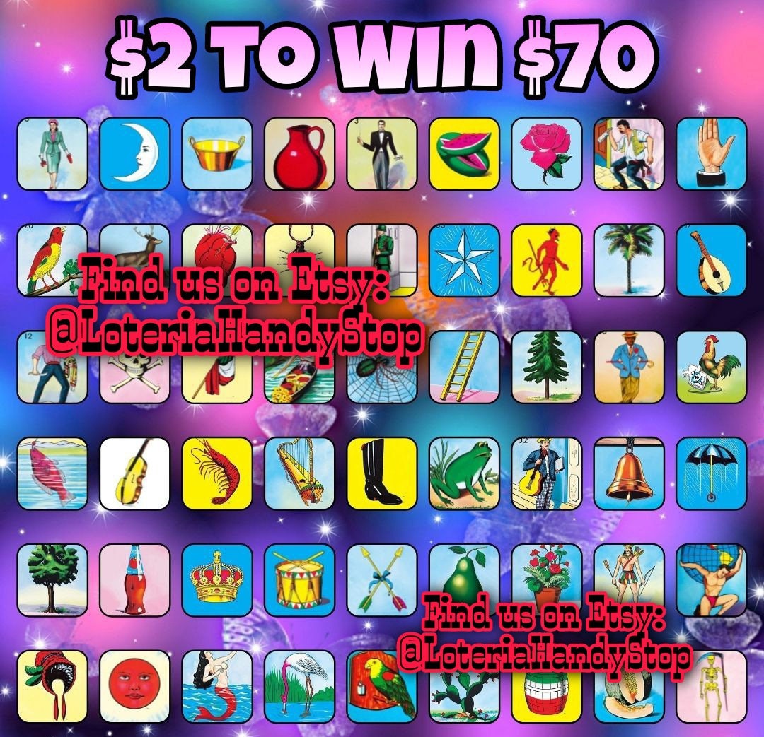 Loteria Boards With 54 Characters on Each 4 Digital Games - Etsy