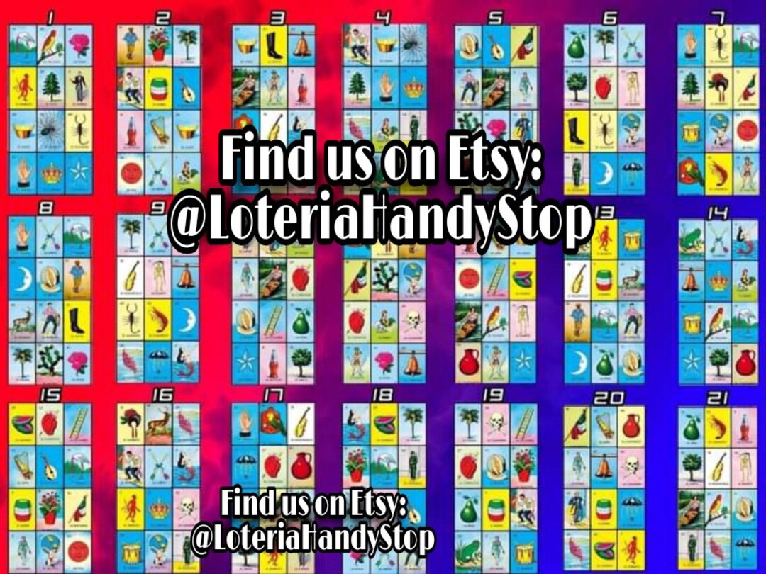 Mexican Loteria Board Original Loteria Game Cards - Etsy