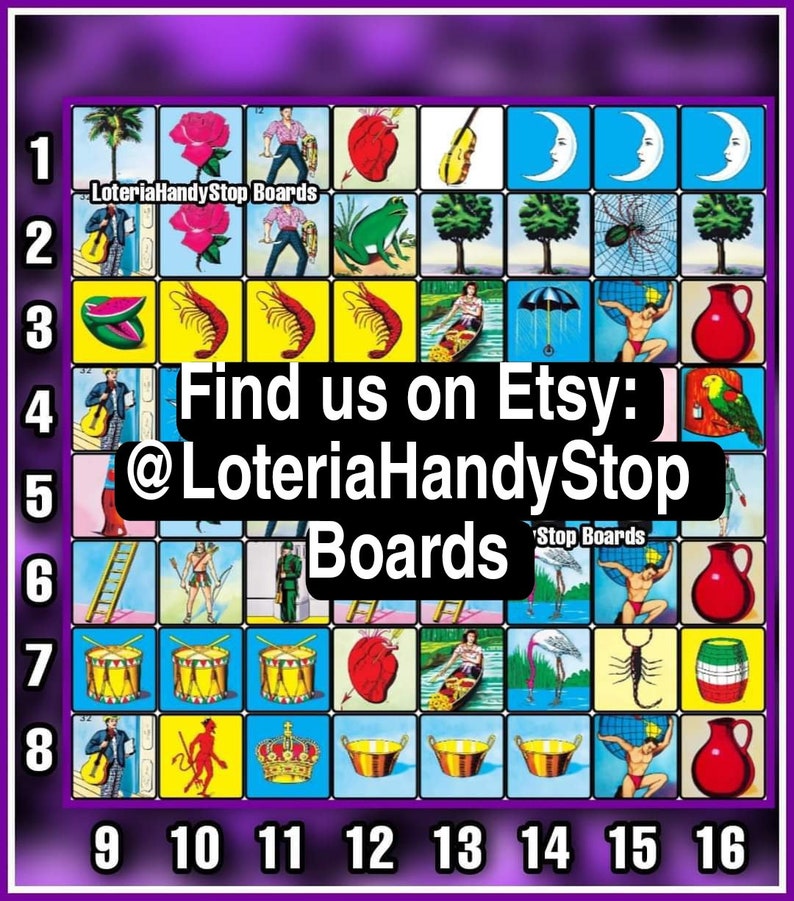 16 Lines Triplets Loteria Board Games - Etsy