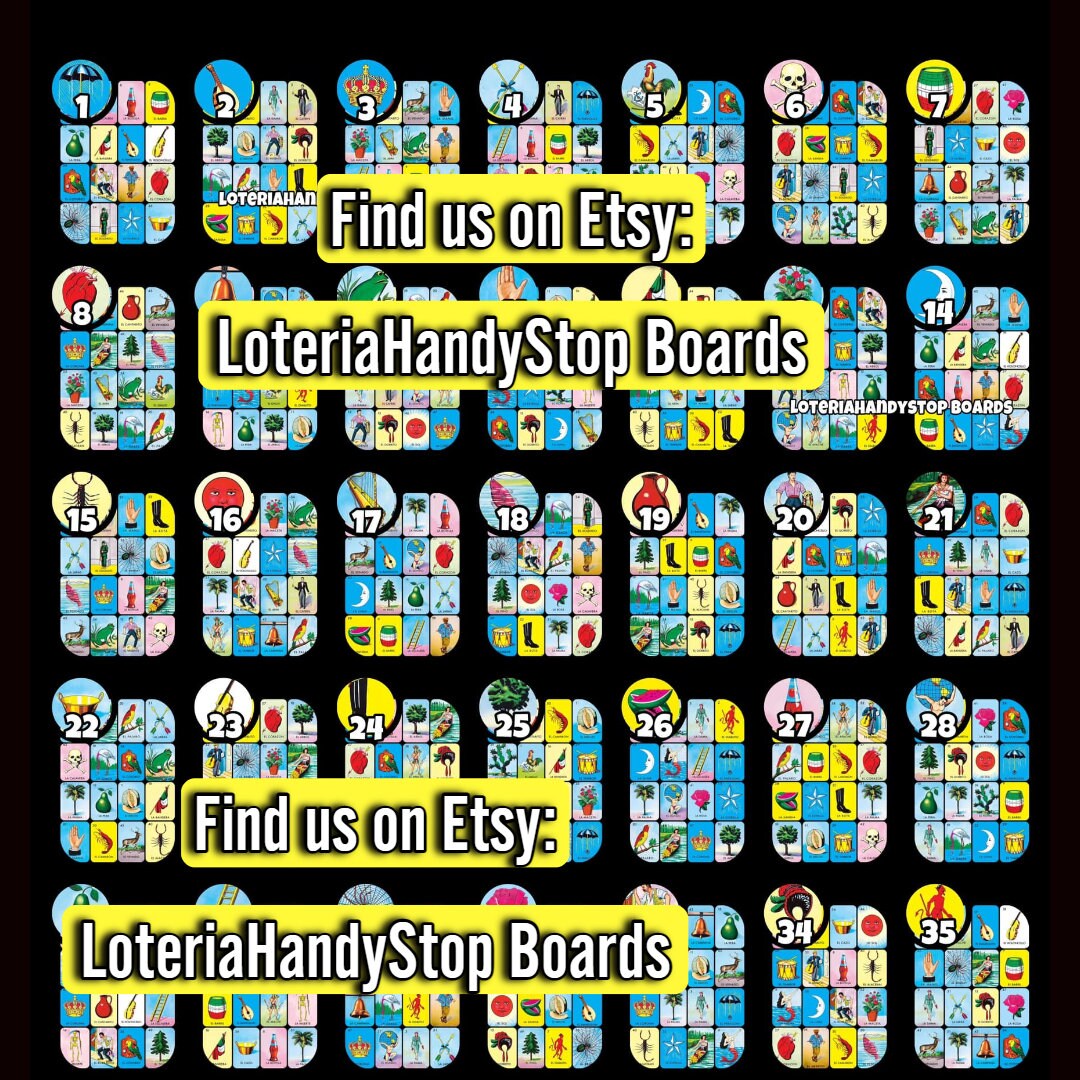 35 Full Loteria Cards Game to Play Online - Etsy