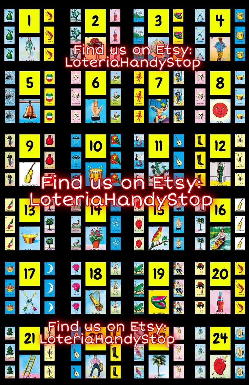 24 Numbers Shuffle Loteria Board Game Roulette to Download and Play ...