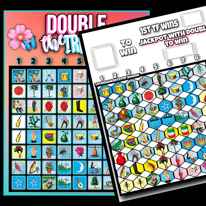 16 Numbers Shuffle Loteria Line Game to Play Online - Etsy