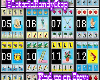 16 Numbers Shuffle Loteria Board 5 to Win 50 Board Game - Etsy