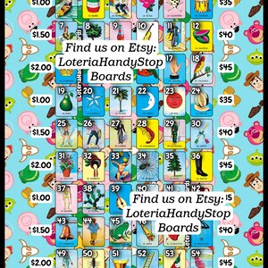 Pick Your Pay and Price Loteria LCS Board - Etsy