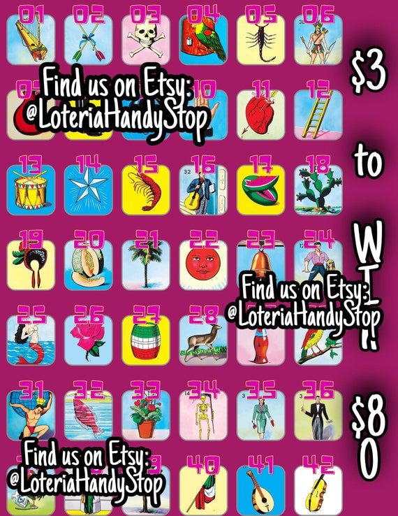 3 to Win 80 Loteria Online Board - Etsy