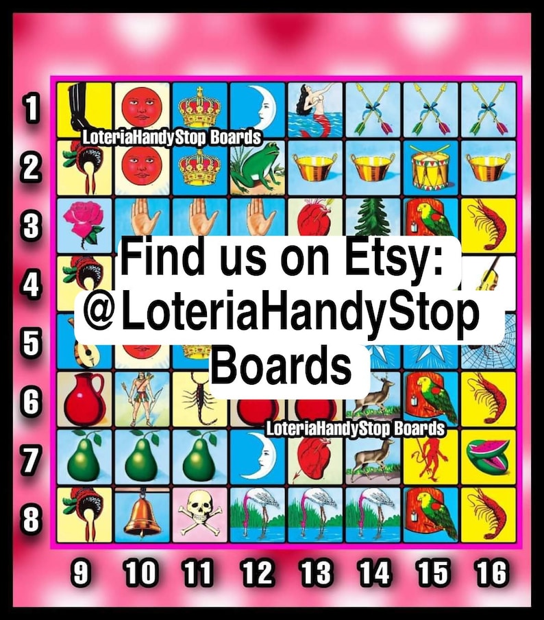 16 Lines Triplets Loteria Board Games - Etsy