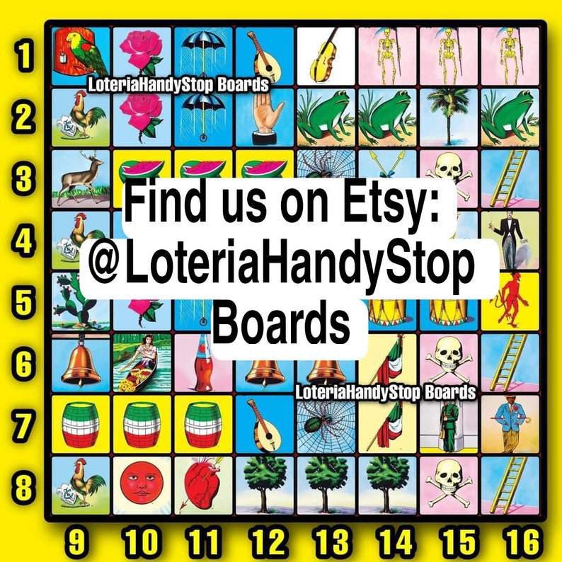 16 Lines Triplets Loteria Board Games - Etsy