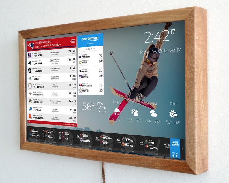 Personalized 24 Inch Digital Smart Screen, Dakboard Frame, Weather ...