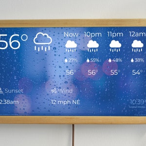 24" Digital Dashboard – Smart Display, Virtual Assistant, Calendar ...