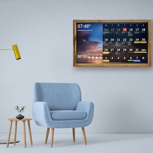 32" Electronic Wall Calendar – Family Command Center, Smart Display ...