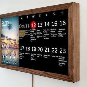 24 Inch Electronic Wall Calendar: Digital Family Command Center in ...
