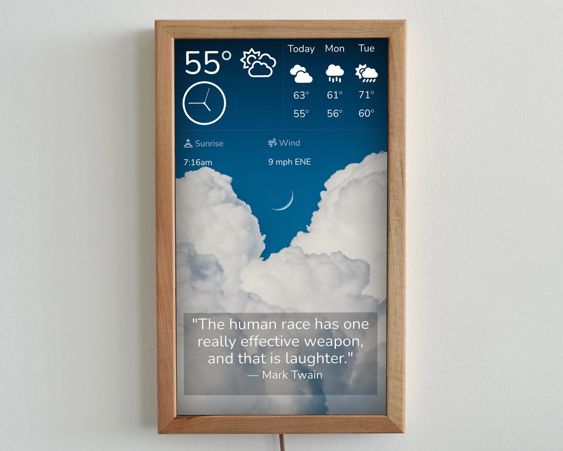 Elektronischer Wandkalender 24'', Family Command Center, Home Assistant ...