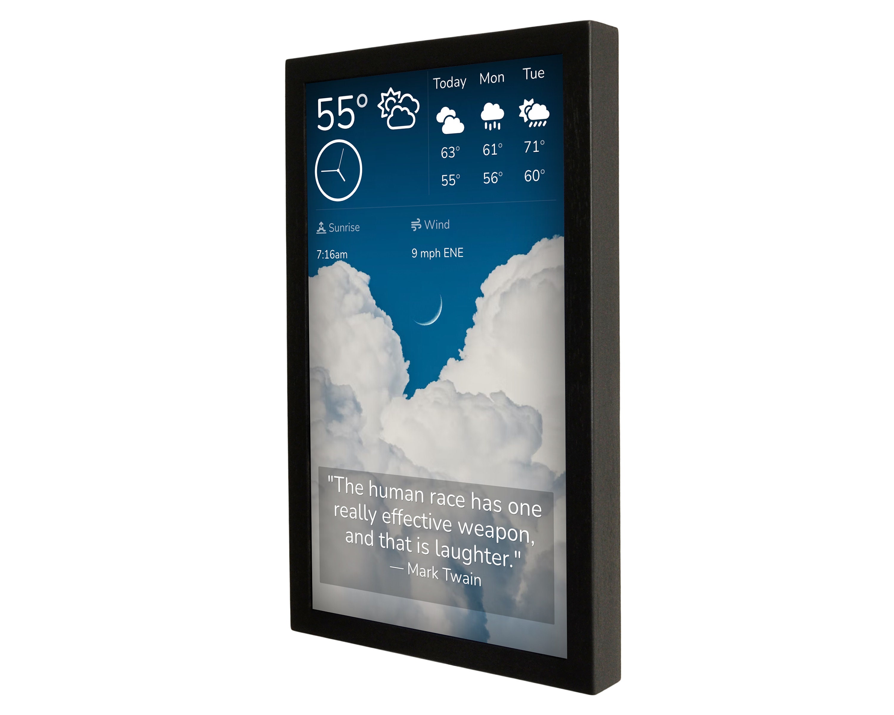 Personalized 24 Inch Digital Smart Screen, Dakboard Frame, Weather ...