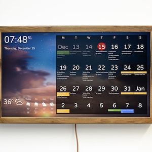 Electronic Wall Calendar 32 Inch, Family Command Center, Home Assistant ...