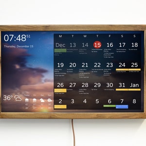 32'' Wi-fi Family Calendar: Digital Planner, Weekly To-do List & Home ...