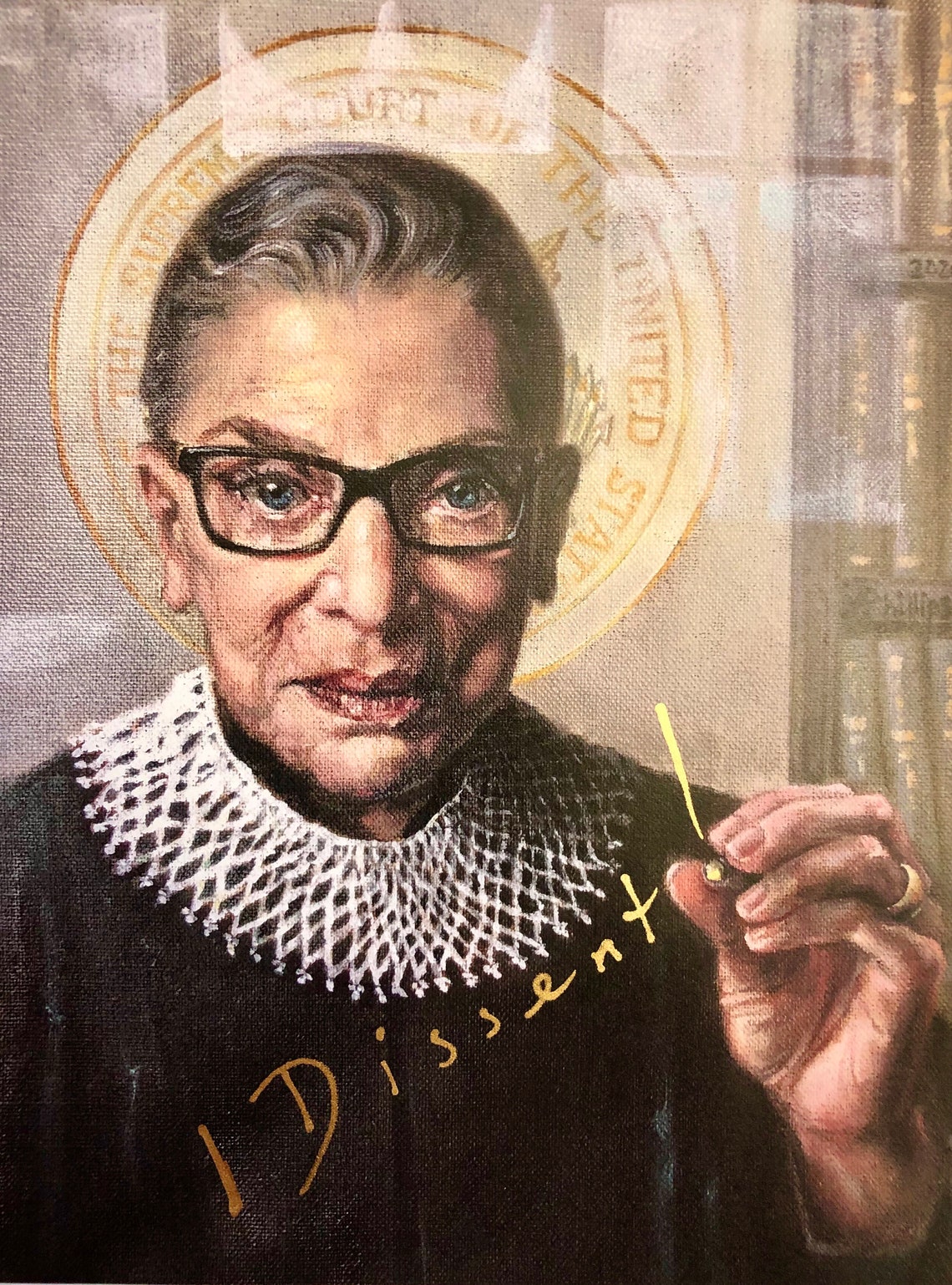 RBG portrait fine art PRINT | Etsy