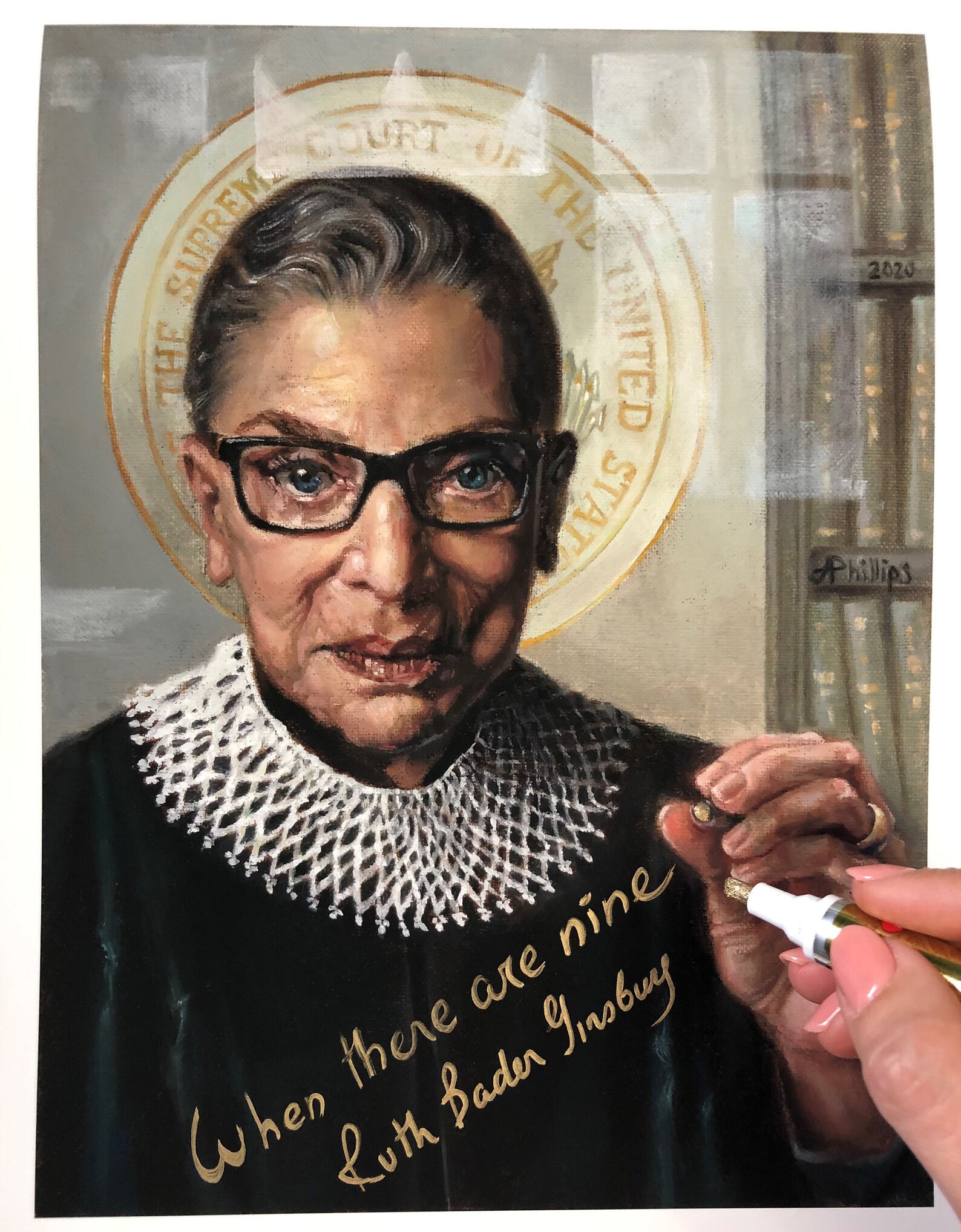 RBG portrait fine art PRINT | Etsy