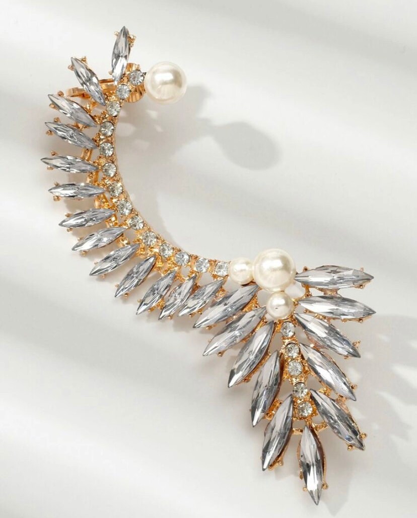 1pc Rhinestone Ear Climber Fashion Earrings Trendy Ear | Etsy