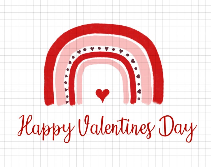 Rainbow Clip Art, Valentine Clip Art, PNG Rainbow, Rainbow Valentine ...