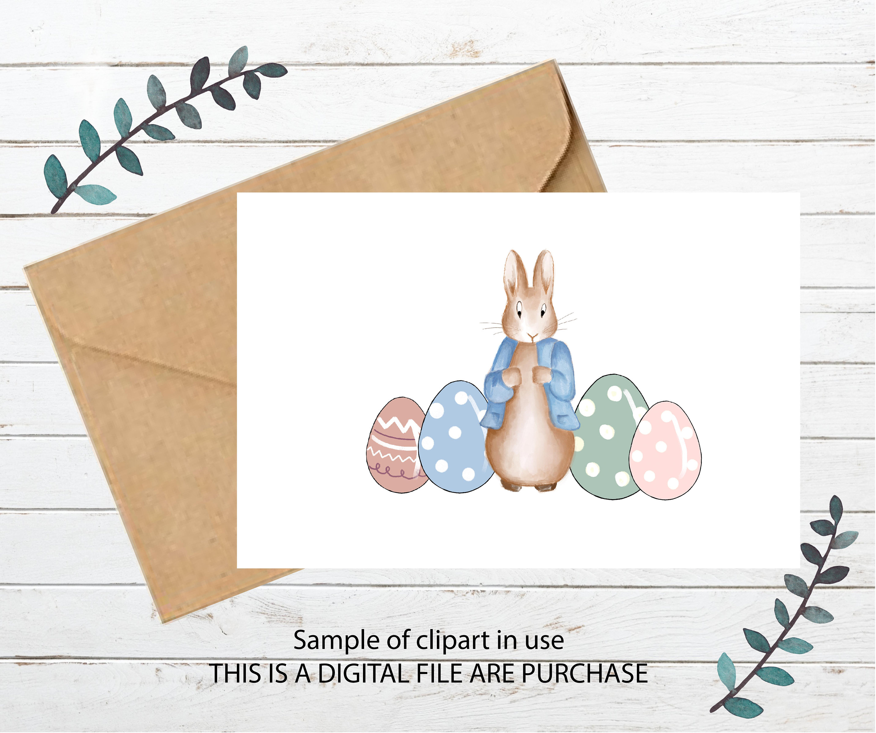 Peter Rabbit Easter Egg Watercolour Digital Clipart Clip Art, 11 ...